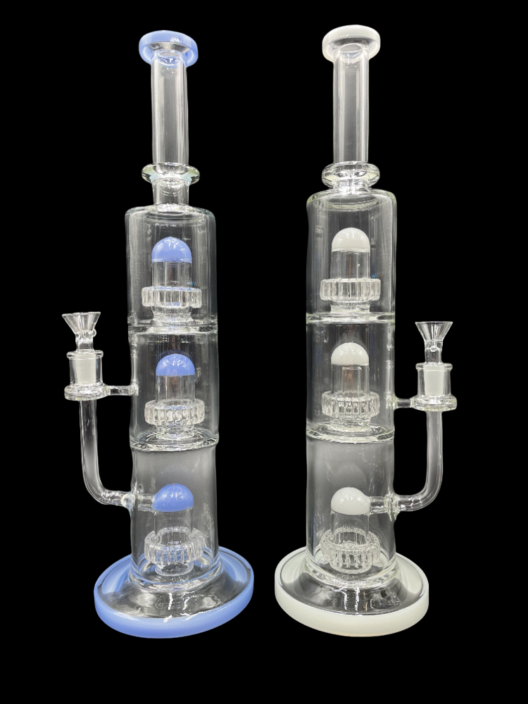 TRIPLE PERCOLATOR WATER PIPE PCL8248 — Himalayan Group Inc.