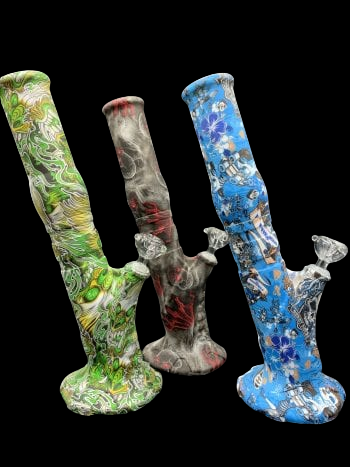 SILICONE BIG BONG BRAND NEW MIX DESIGN STYLE SL80 — Himalayan Group Inc.