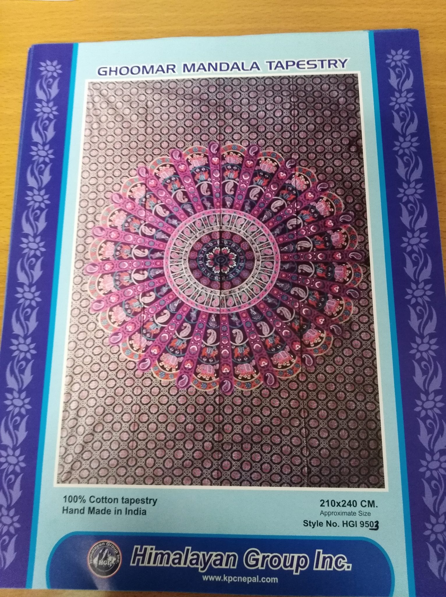 LARGE GHOOMAR TAPESTRY HGI9503 — Himalayan Group Inc.