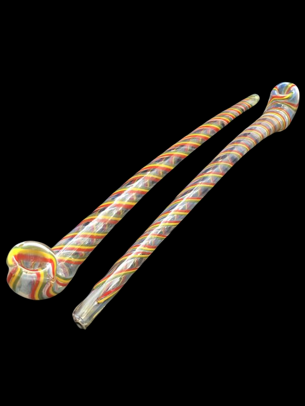 Long Striped Spiral Sherlock Pipe RS1354 — Himalayan Group Inc.
