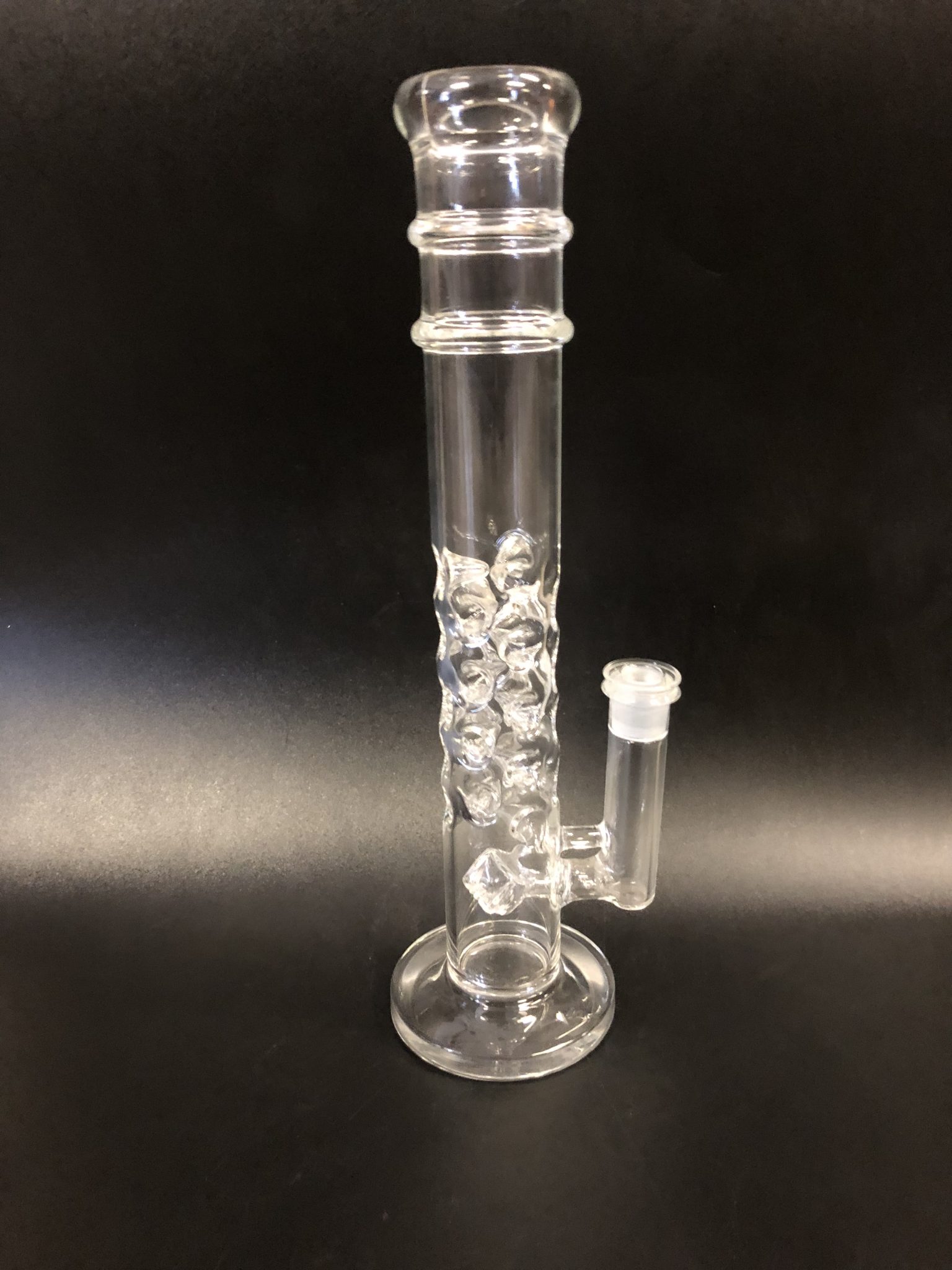 Bumpy Cylinder Glass Water Pipe PCL3689 — Himalayan Group Inc.
