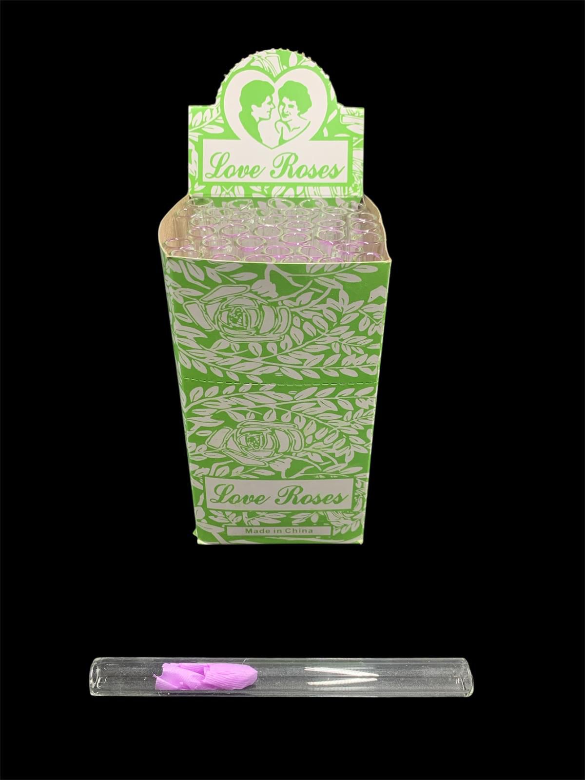 LONG LOVE ROSE GLASS OIL PIPE GA56 — Himalayan Group Inc.