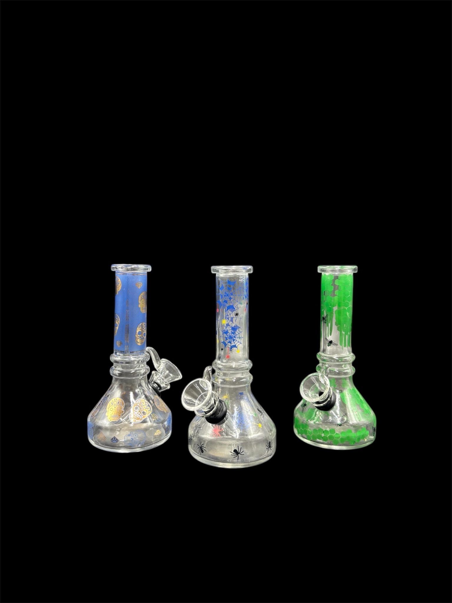 SPIDER SKULL AND HEX MINI BEAKER PCL8024 — Himalayan Group Inc.