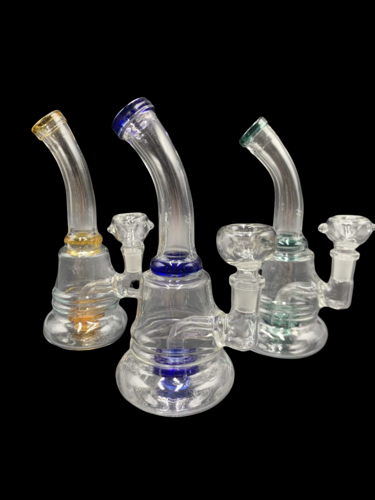 CURVED NECK SINGLE CHAMBER WATER PIPE PCL8085 — Himalayan Group Inc.