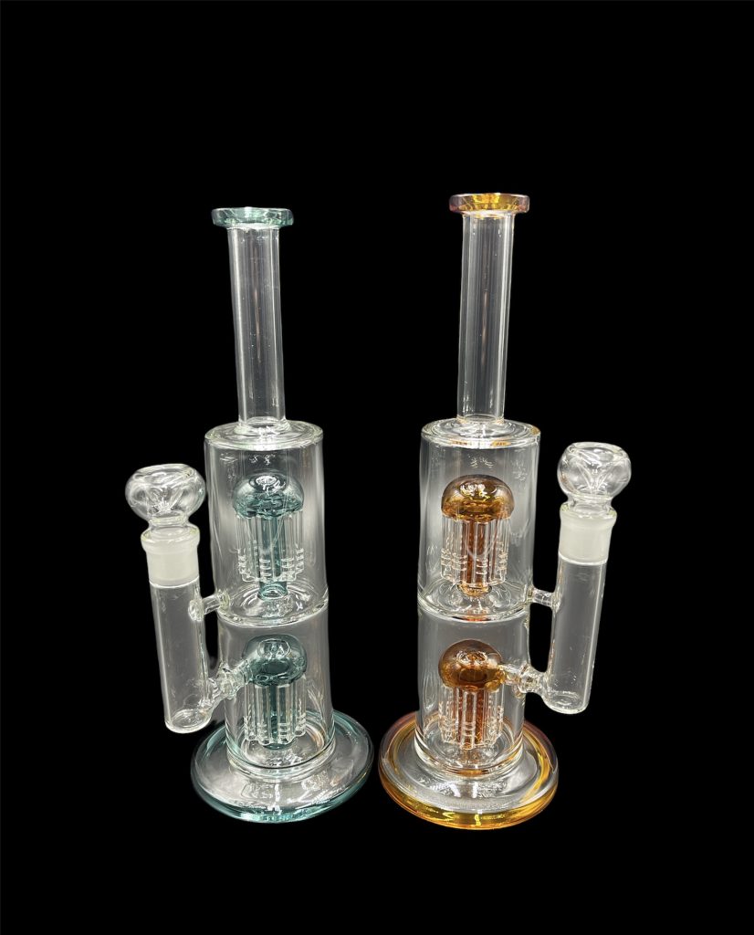 STRAIGHT DOUBLE JELLYFISH WATER PIPE PCL8236 — Himalayan Group Inc.
