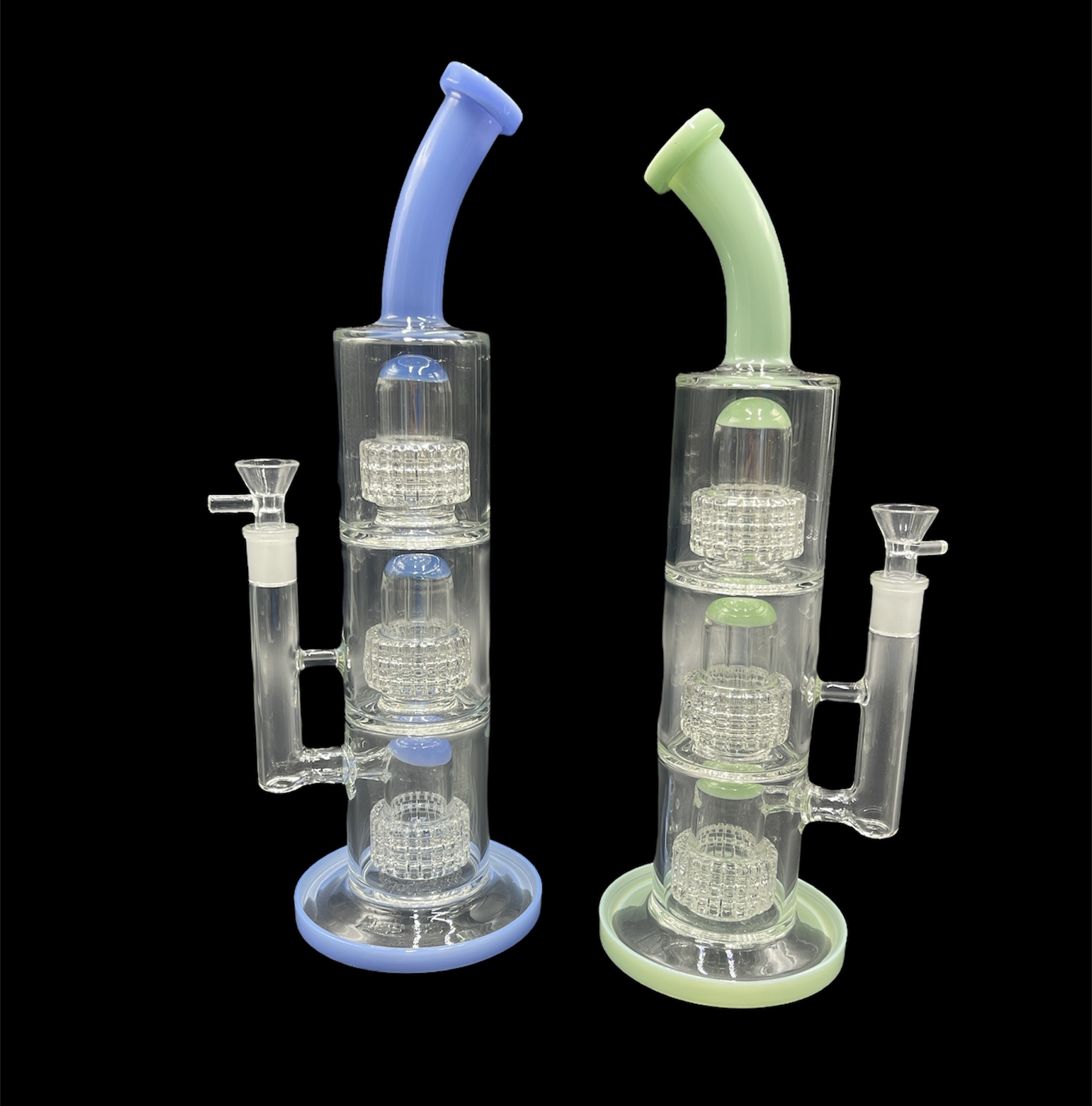 CURVED TRIPLE CHAMBER WATER PIPE PCL8284 — Himalayan Group Inc.