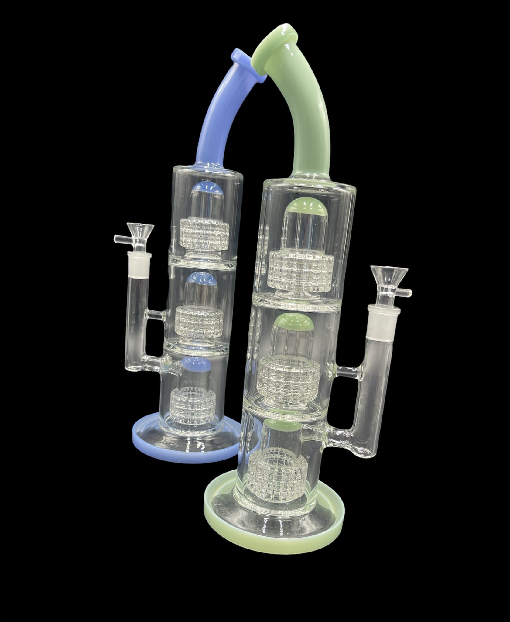 CURVED TRIPLE CHAMBER WATER PIPE PCL8284 — Himalayan Group Inc.