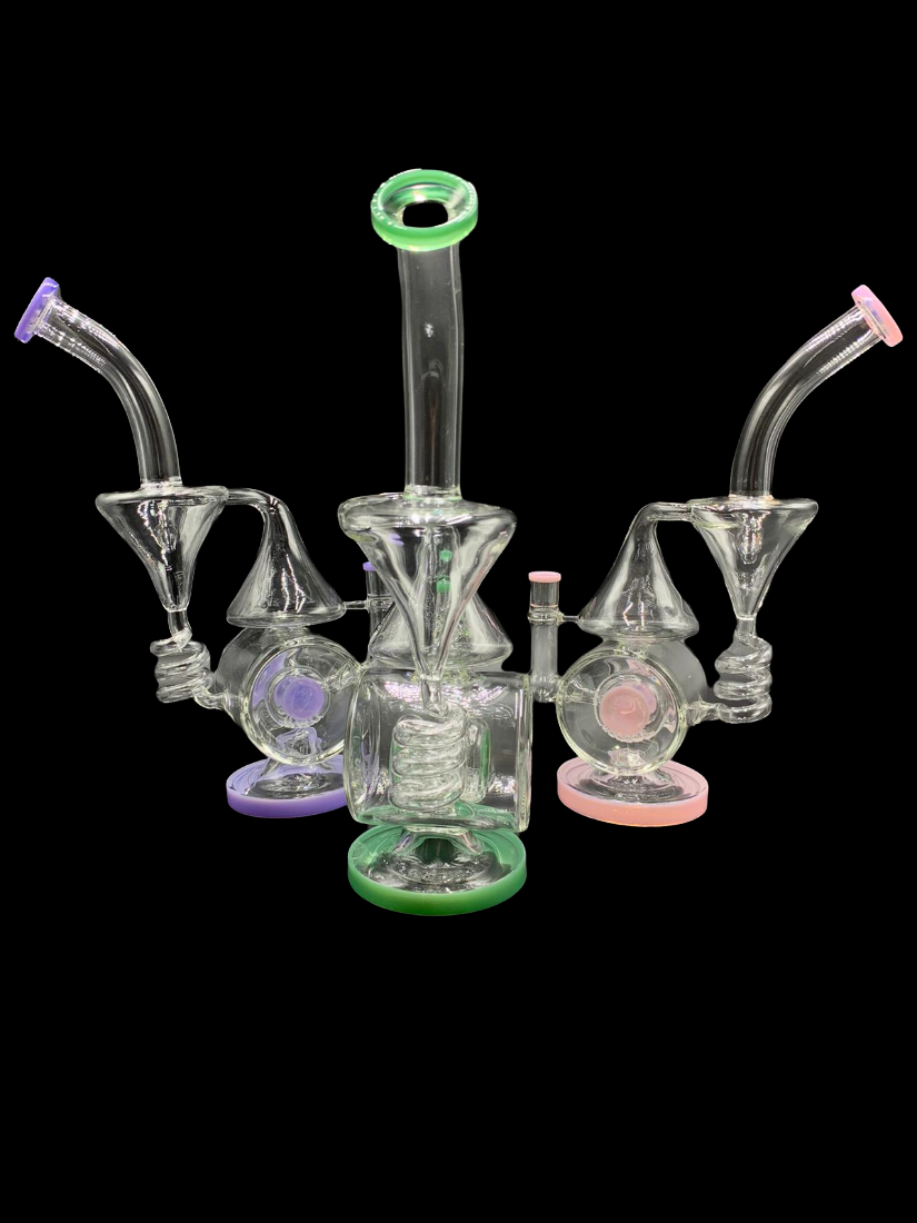 DOUBLE CONE CURVED NECK WATER PIPE PCL8307 — Himalayan Group Inc.