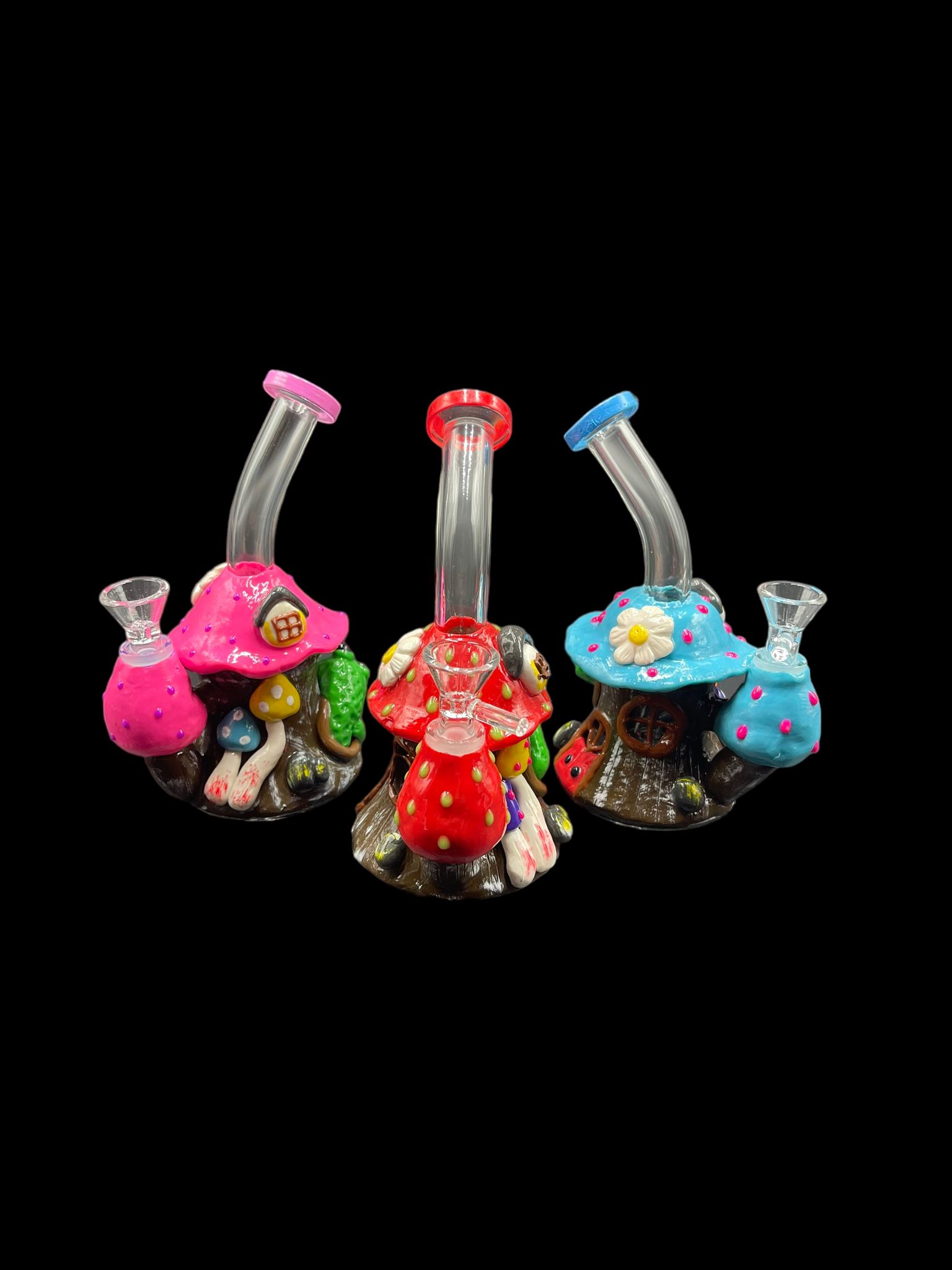 MINI MUSHROOM HOUSE WATER PIPE PCL8402 — Himalayan Group Inc.