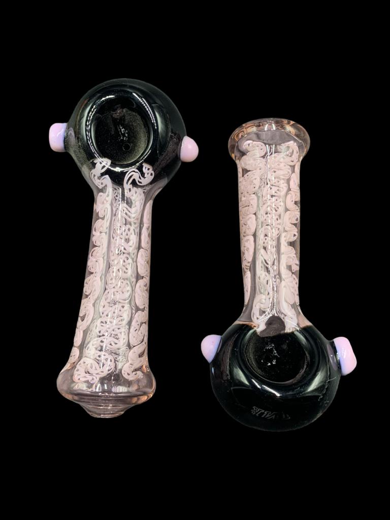 PINK SNAKE PRINT HAND PIPE RS3293 — Himalayan Group Inc.