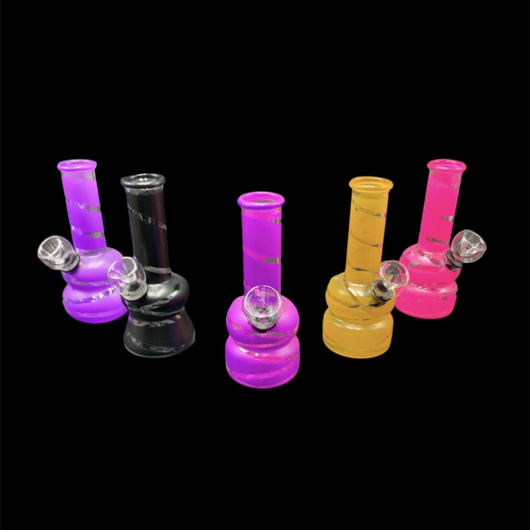 SWIRLY COLOR 5 INCH BONG PCL8486 — Himalayan Group Inc.