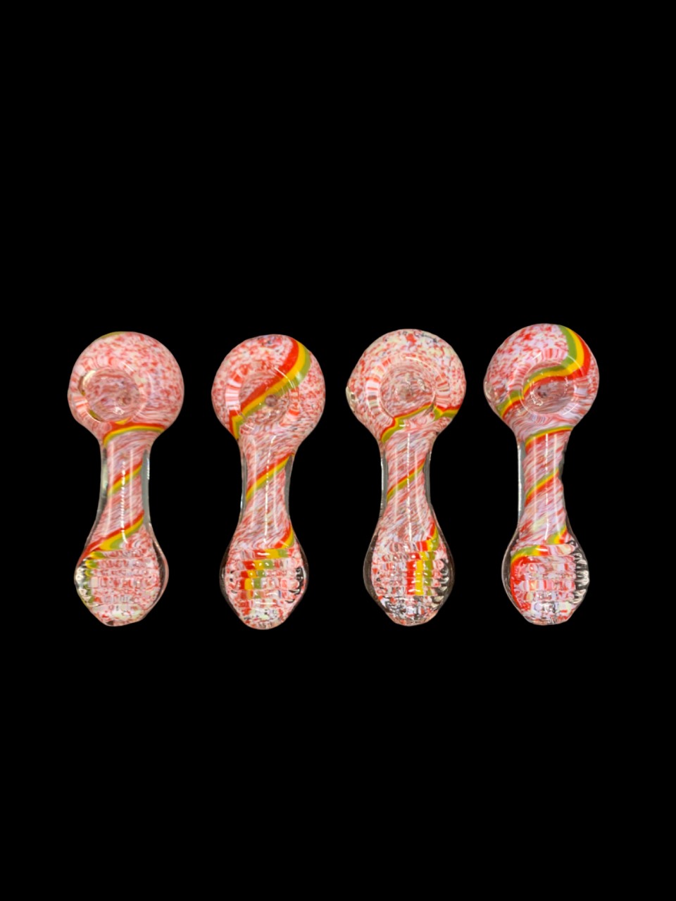 TRI COLOR CANDY WRAPPED HAND PIPE RS3373 — Himalayan Group Inc.