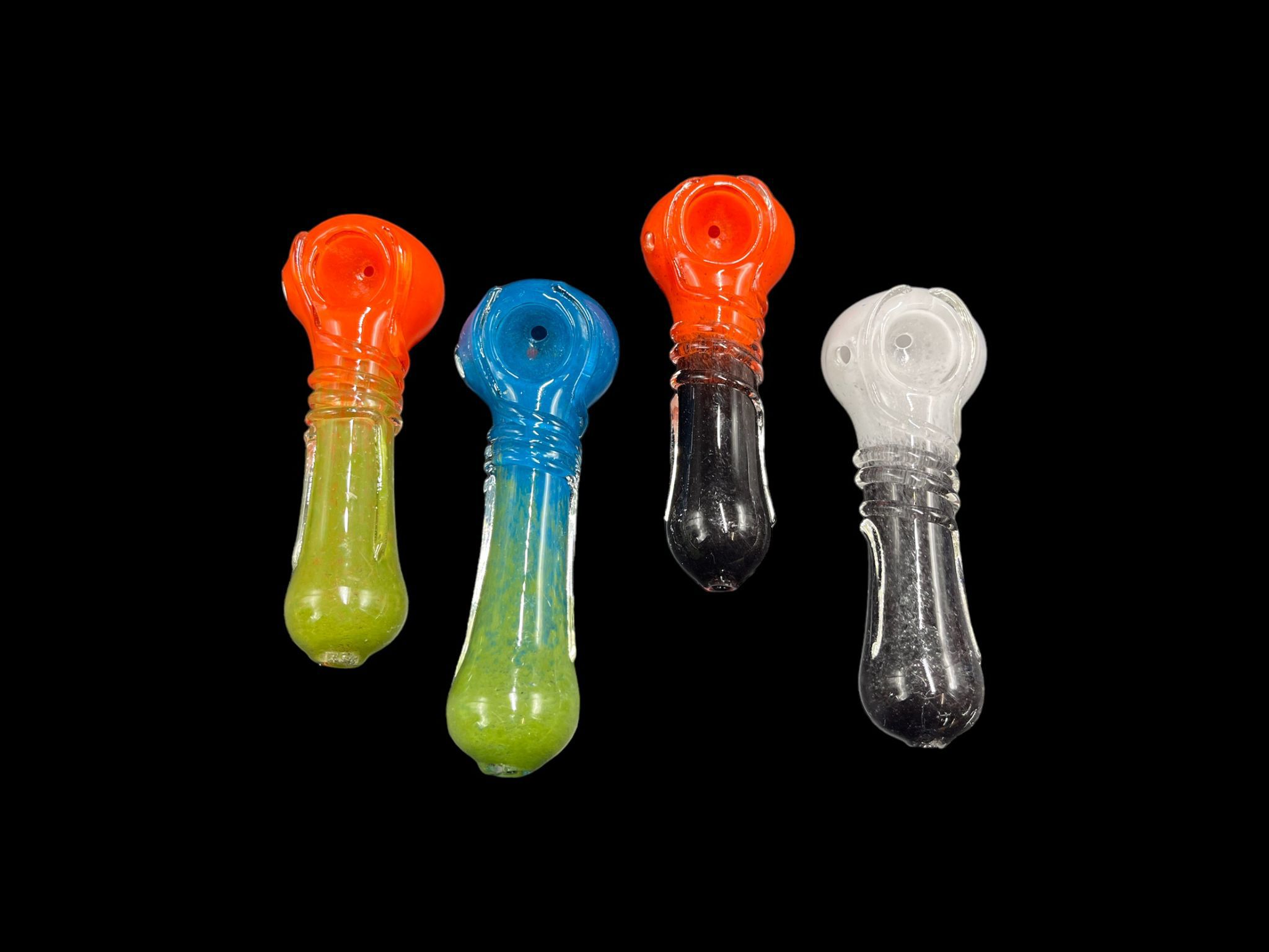 TWO TONED SWIRLED HAND PIPE RS3385 — Himalayan Group Inc.