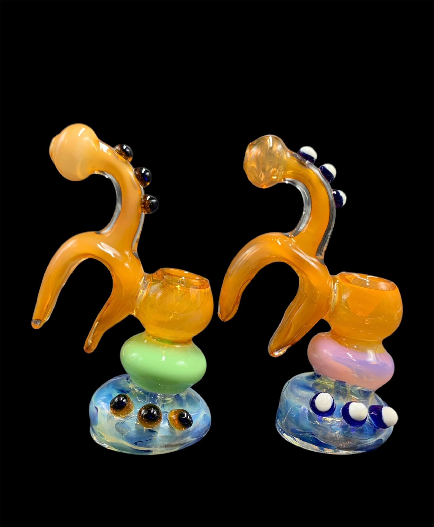 ORANGE CLAW SLIME BUBBLER RS3399 — Himalayan Group Inc.