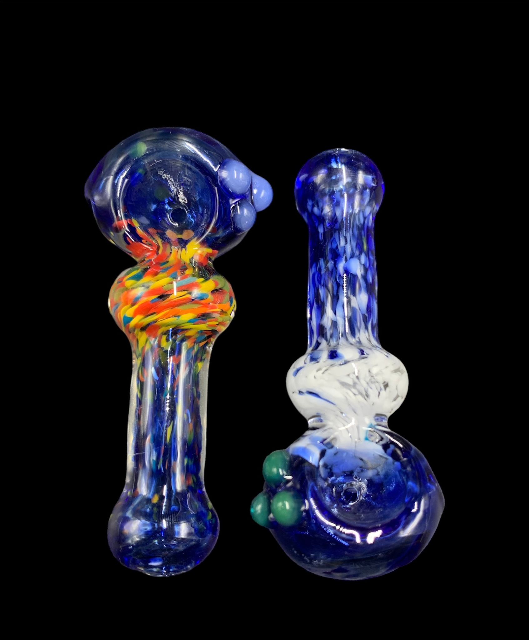 BLUE CONFETTI HAND PIPE RS3394 — Himalayan Group Inc.