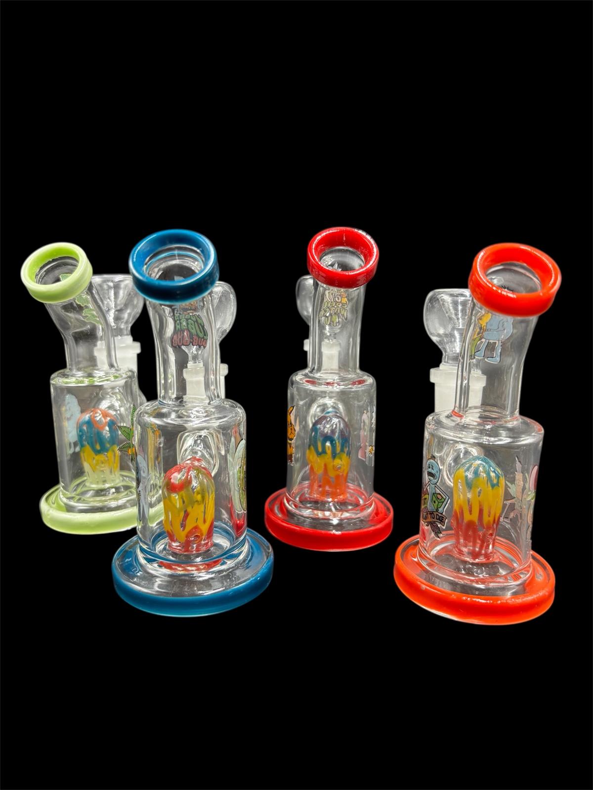 RAINBOW JELLYFISH SMALL WATER PIPE PCL8603 — Himalayan Group Inc.